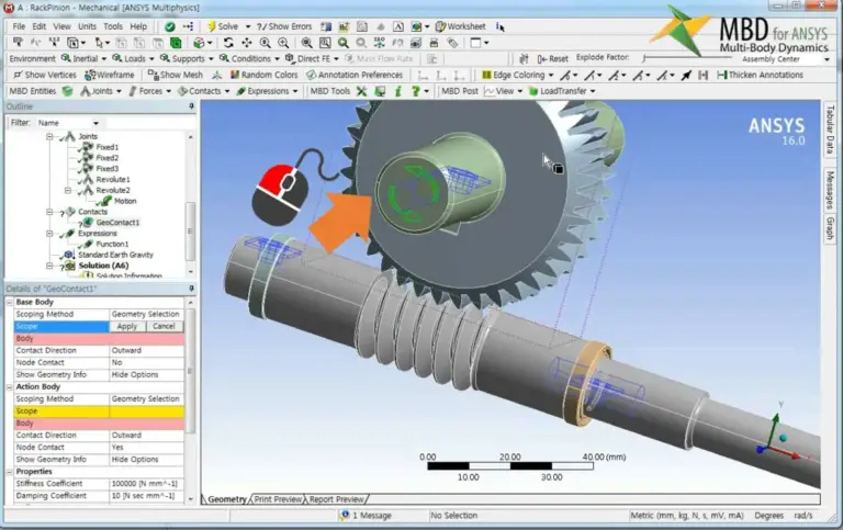The requirements for Ansys Motion
